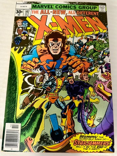 The X-Men #107 (Marvel Comics 1977) FIRST STARJAMMERS! VF/VF+ | eBay