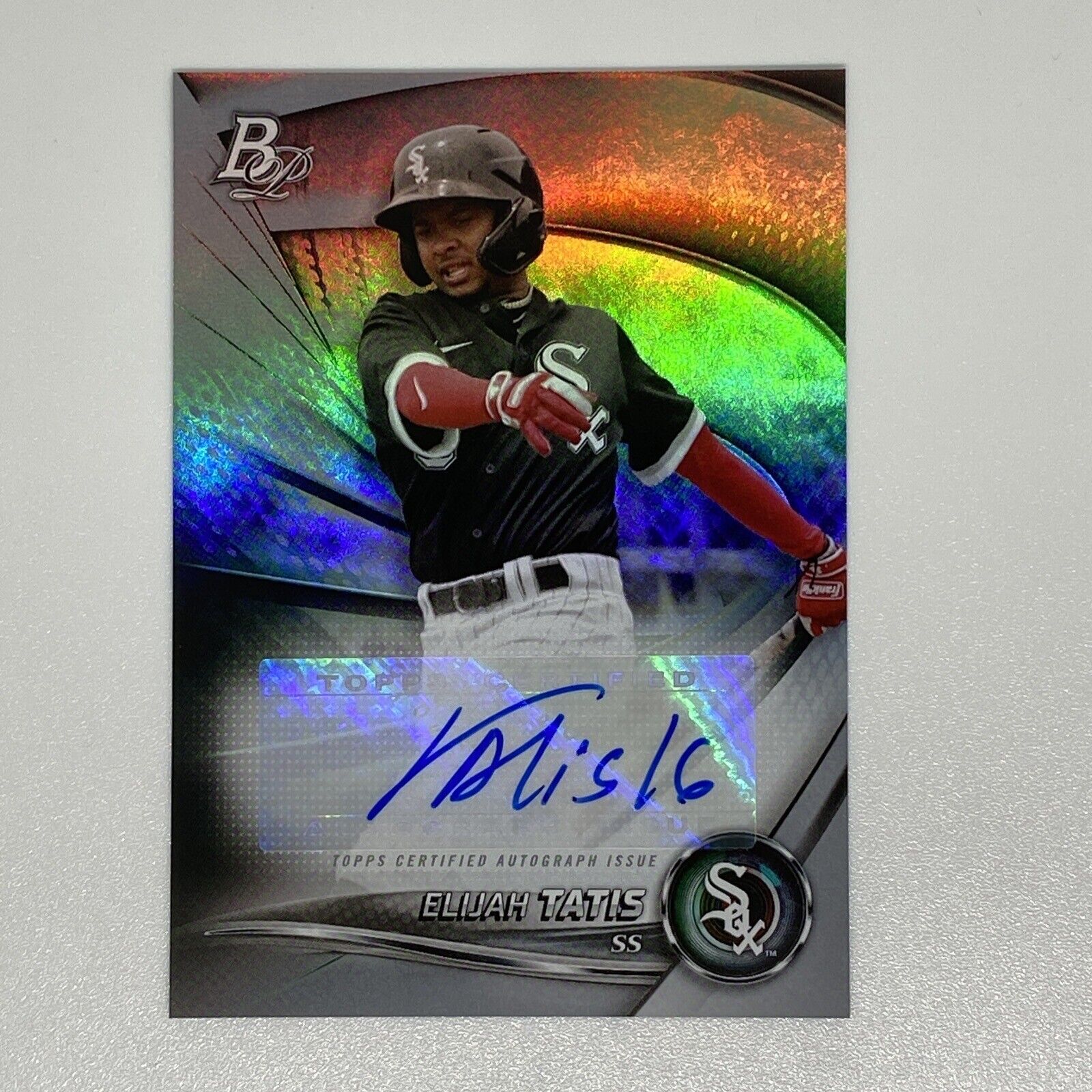 2022 Bowman Platinum #TOP-19 Elijah Tatis Top Prospects Auto Chicago ...