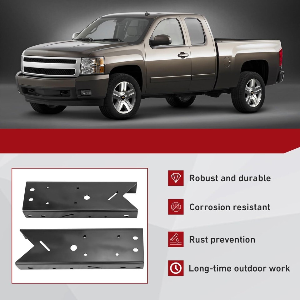 2pcs Rear Frame Repair Section for 1999-2014 Chevy Silverado GMC Sierra ...