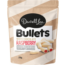 Darrell Lea White Chocolate Raspberry Bullets 200g X 14 for sale online ...