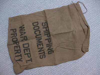 Original US Army WW2 BAG for CAPTURED DOCUMENTS WW2 | eBay