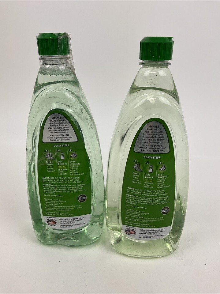 2 Pack Shark Wood & Hard Floor Cleaner Italian Citrus Concentrate 28oz ...