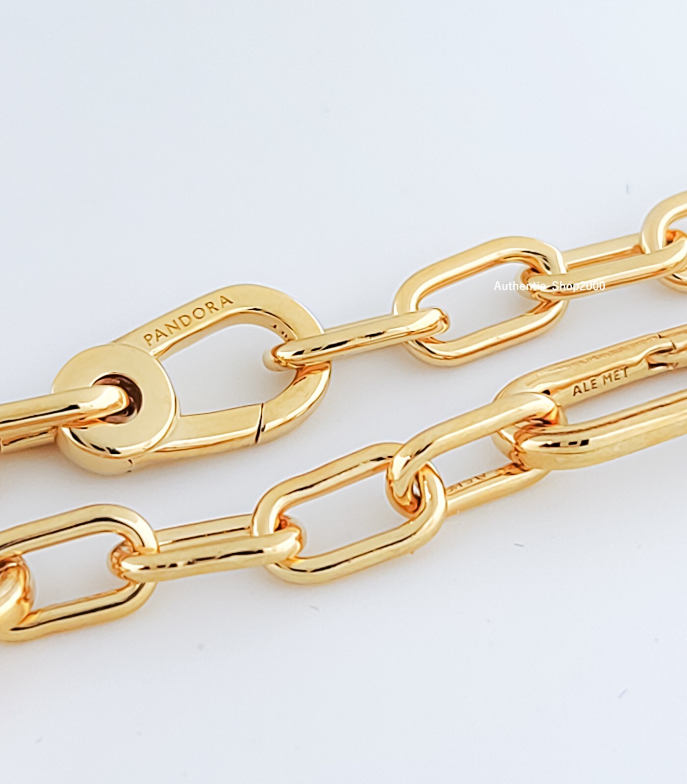 100% Authentic NEW PANDORA ME 14K Gold Plated Link Chain Bracelet ...