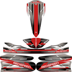 REDSPEED STYLE FULL KART STICKER KIT TO FIT M5 BODYWORK KARTING ...