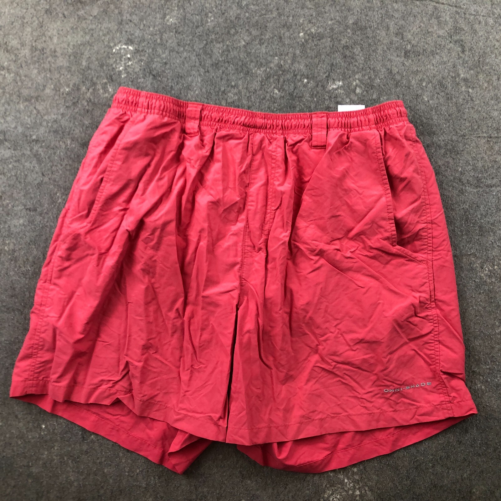 Columbia Swim Trunks Mens Large Pink Fish Logo Netted Outdoors PFG 6 ...