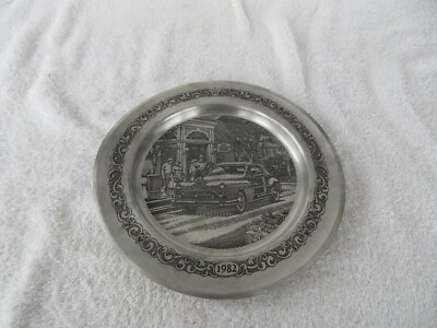 RARE DESIGN ~1982 AUTOMOTIVE "General Tire" Pewter Plate ~Classic Car ...