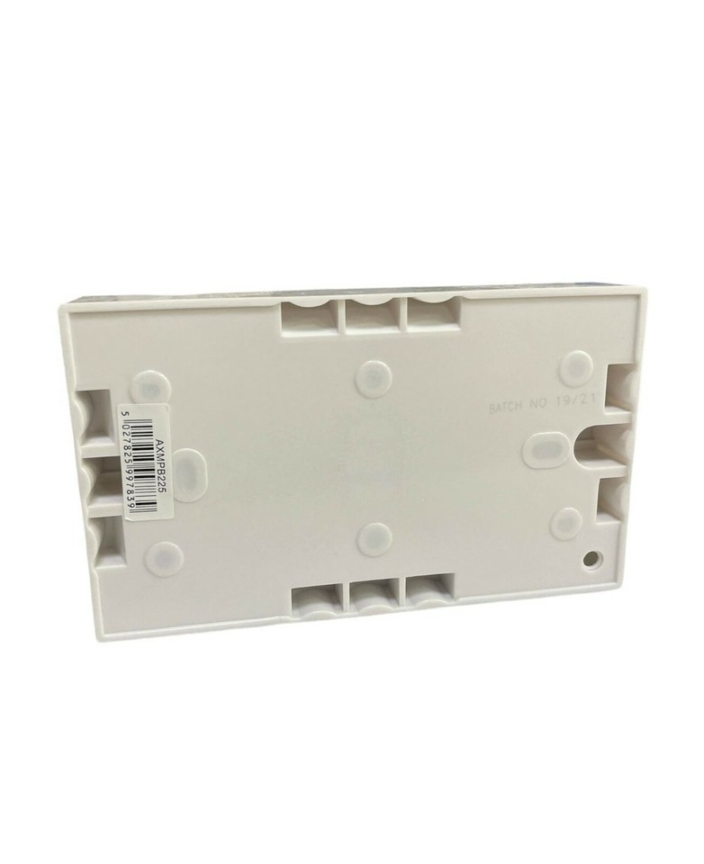 5 x Surface Mounted Back Box 25mm Wall Pattress Double 2 Gang ...
