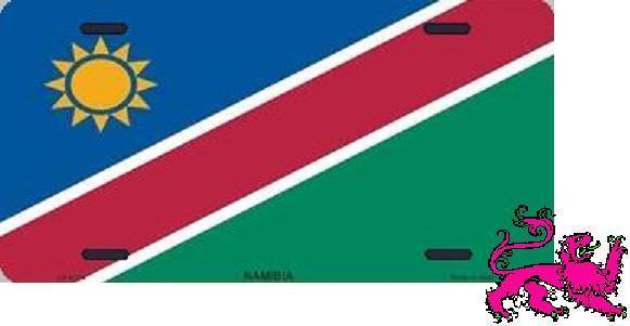 Aluminum National Flag Namibia "License Plate" NEW | eBay
