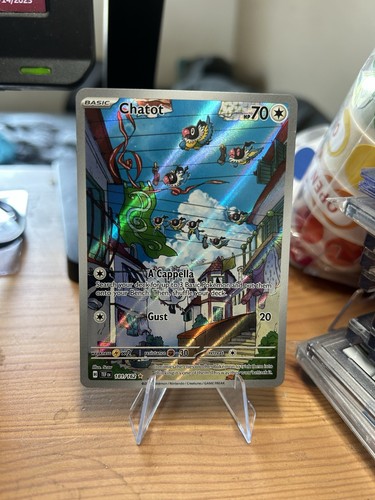 Chatot 181 /162 Illustrated Rare Alt Art SV Temporal Forces Pokemon ...