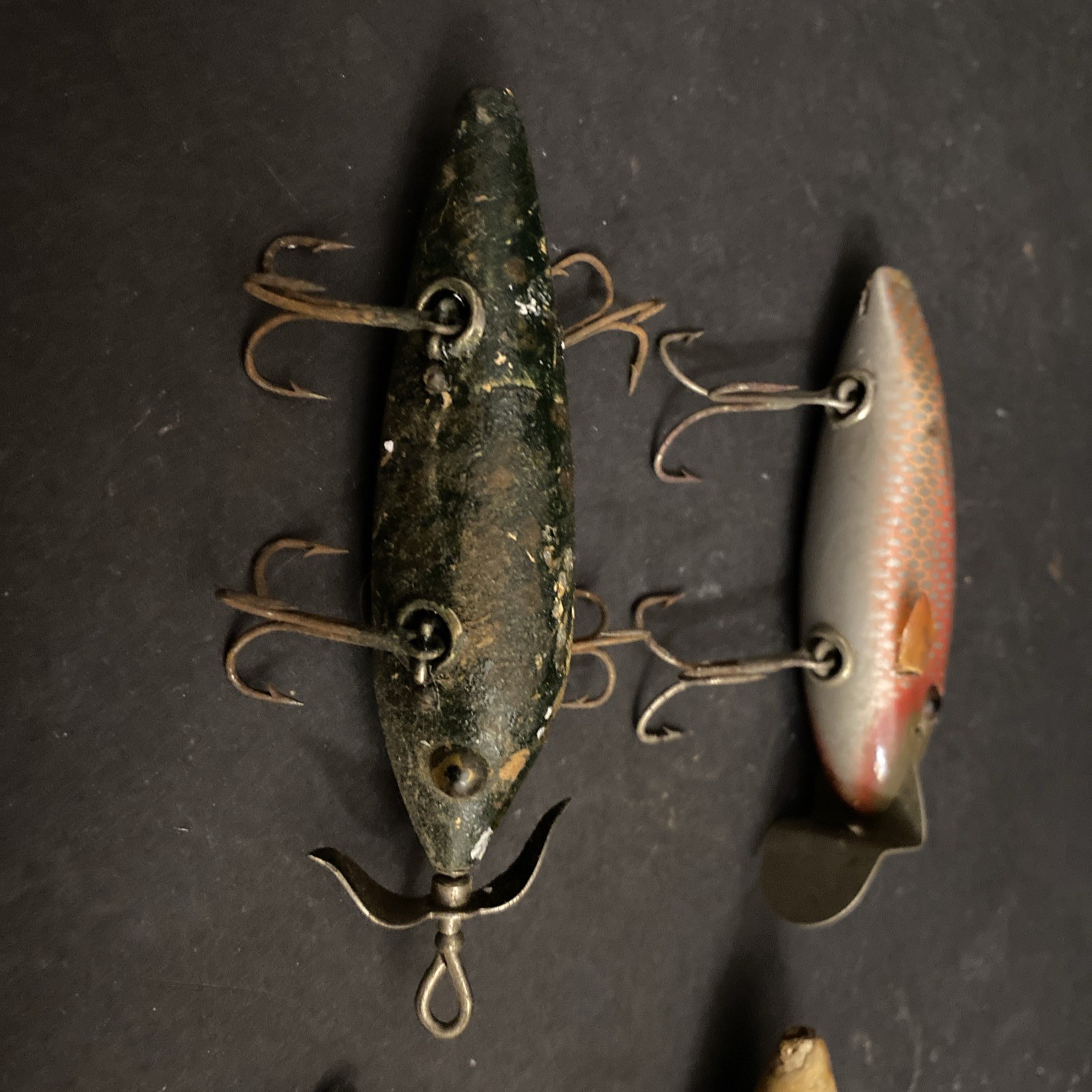 Heddon Baby Torpedo Lure + A Lot Of 4 More Vintage Fishing Lures Glass ...