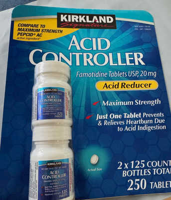 Kirkland Signature Acid Controller 20 mg 250 Tablets Famotidine | eBay