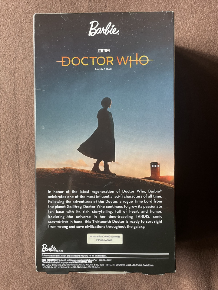 2018 BBC Doctor Who Jodie Whittaker Barbie Signature Doll 13th New | eBay