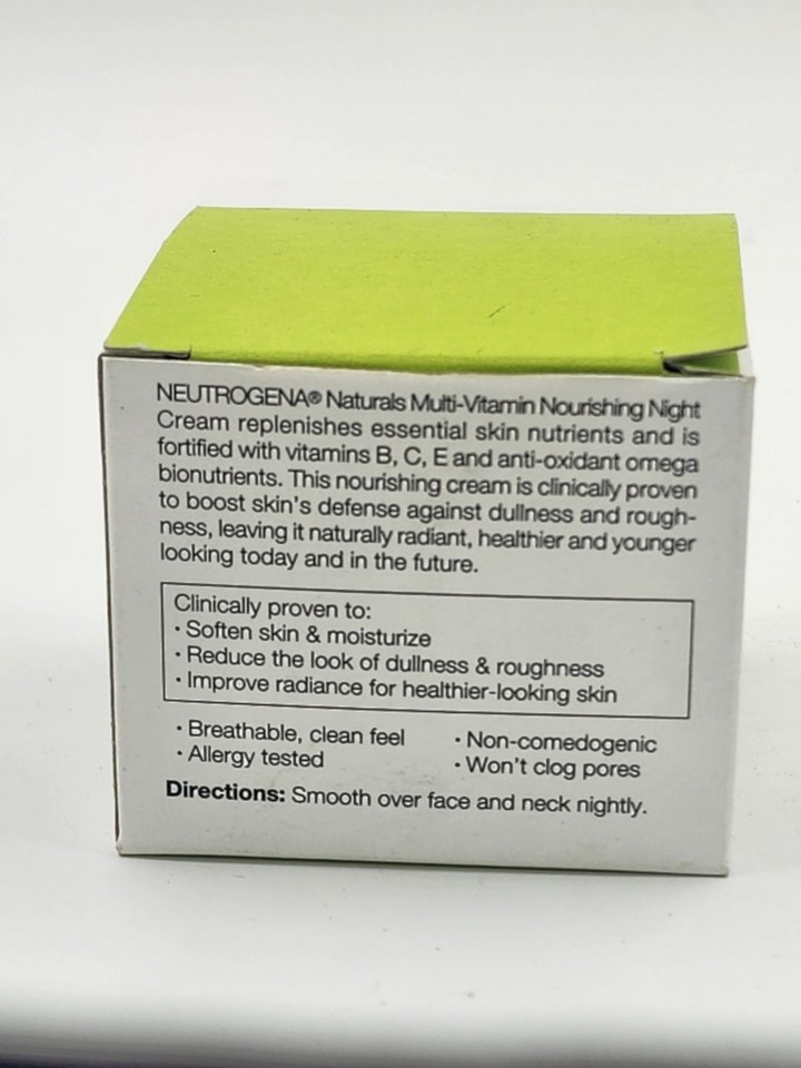 Neutrogena Naturals Multi-Vitamin Nourishing Night Cream 1.7oz Face NEW ...