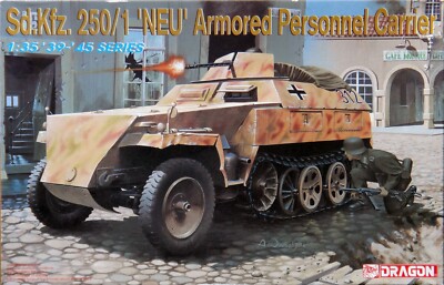 Dragon 1/35 Sd.Kfz.250 NEU Armored Personnel Carrier 6100 + Royal Model ...