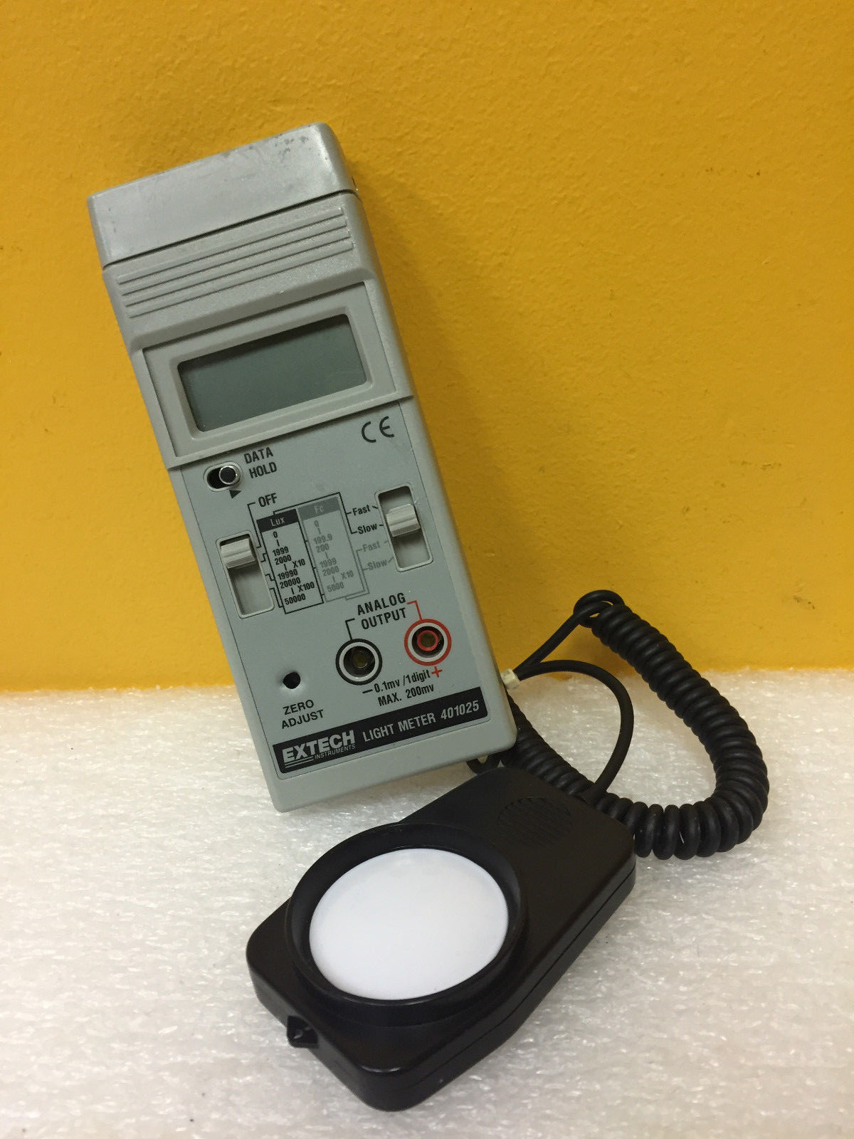 Extech 401025, FC= 0 to 5,000, Lux=0 to 50,000, 5% Acc, Candle / Lux ...