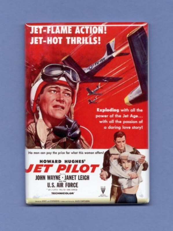 JET PILOT MOVIE POSTER *2X3 FRIDGE MAGNET* THEATER SHOW JOHN WAYNE ...
