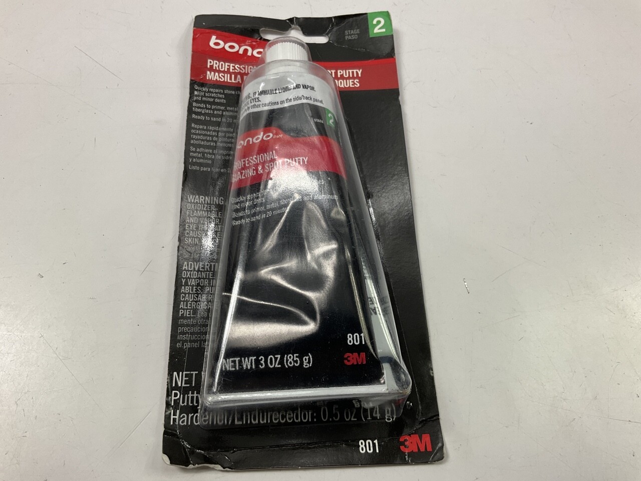 3M Products 801 Bondo Professional Glazing and Spot Putty 3 Oz. Two ...