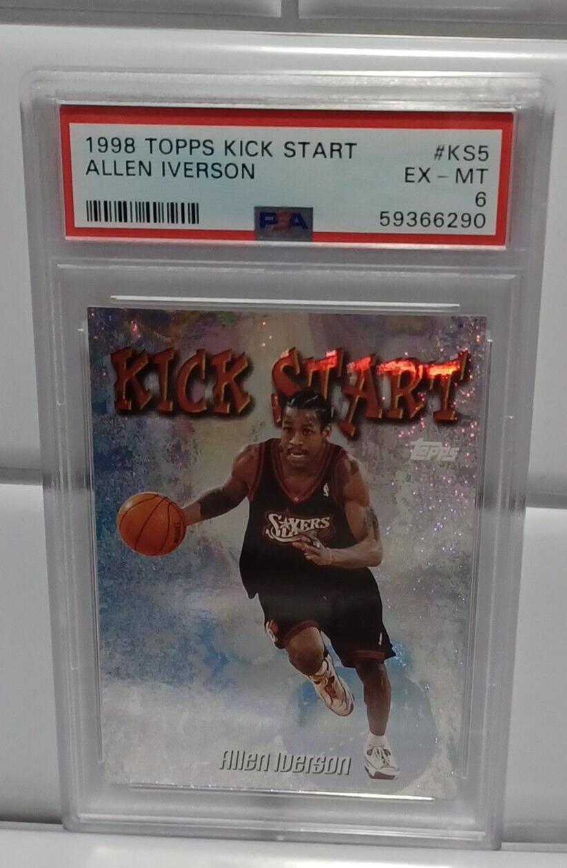 1998 Topps Kick Start Insert Allen Iverson Card PSA 6 Ex-Mint #KS5 | eBay