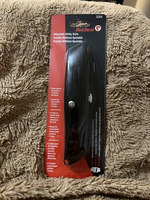 Red Devil Adjustable Utility Knife Tool No. 3204 2 Blades Box Cutter | eBay