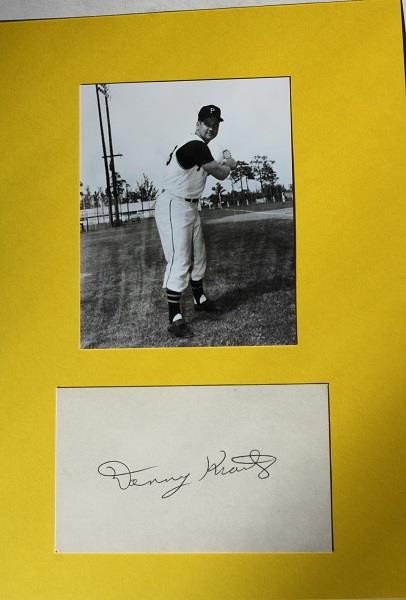 Danny Kravitz Baseball Player Hand Signed Autographed 3X5 Card Photo ...