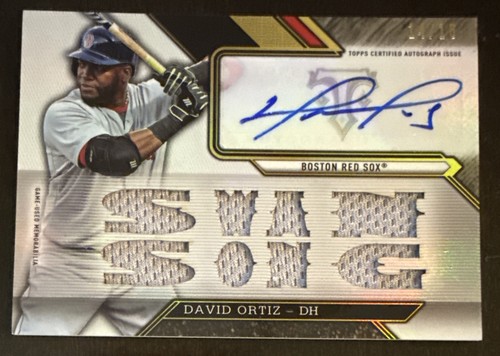 David ORTIZ🔥2016 Topps Triple Threads Jersey Relic AUTO #TTAR-DO1 14/18 ...