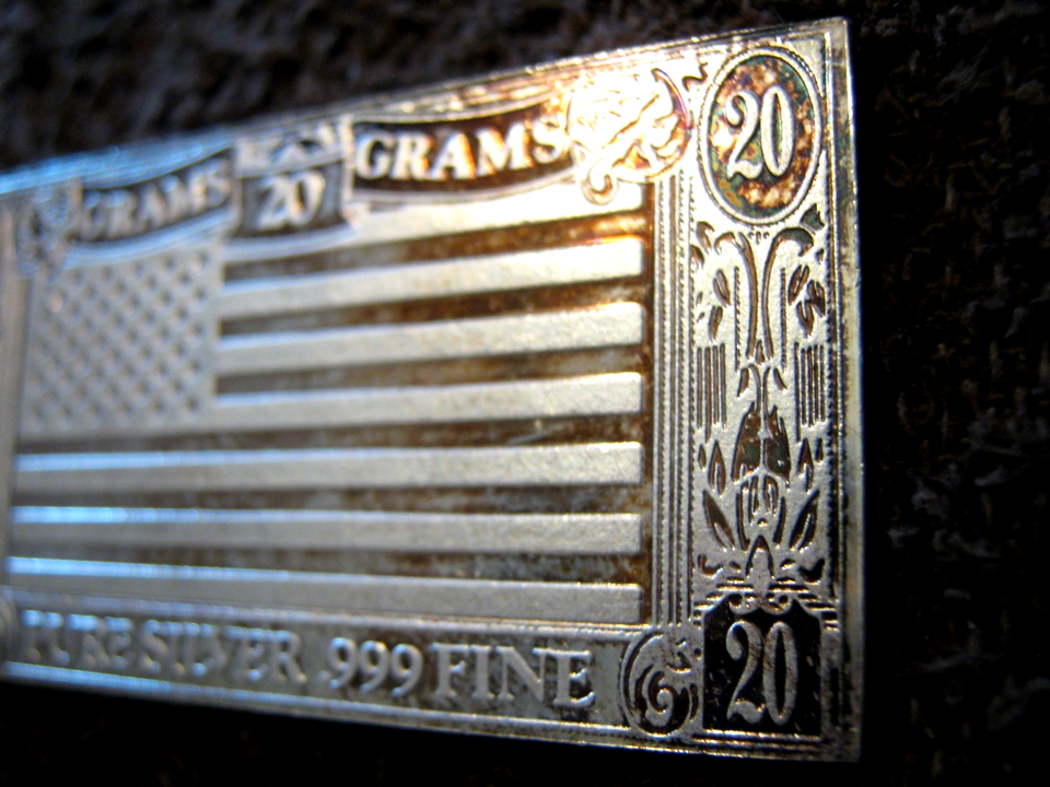 The Silver Mint 20 grams, USA flag Image on Ingot .999 pure silver. | eBay