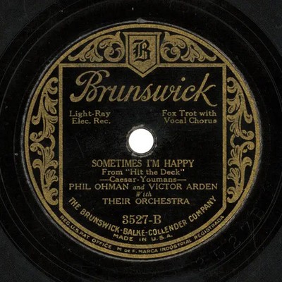 SCHELLACK Victor Arden, Phil Ohman And Their Orchestra Hallelujah ...