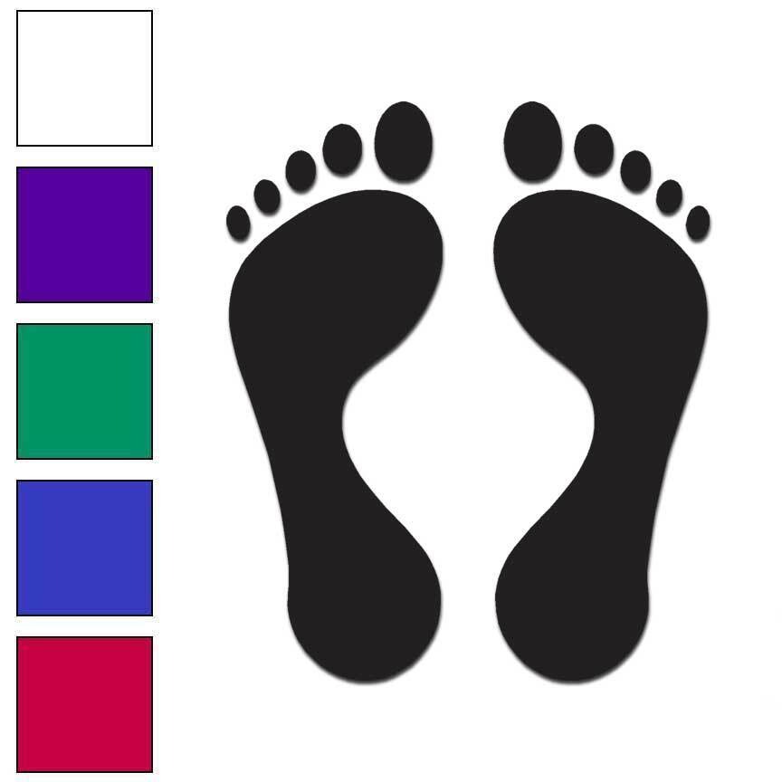 Colored Footprint Clipart