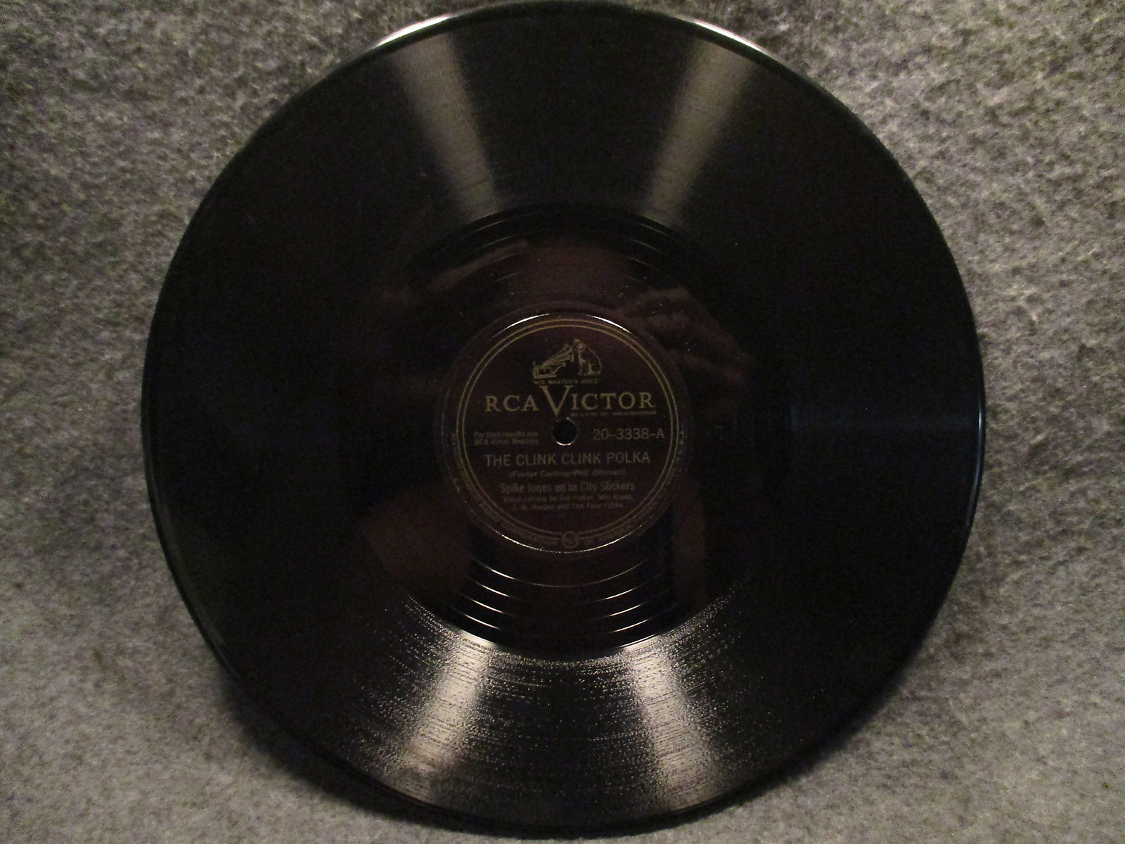 78 RPM 10" Record Spike Jones The Clink Clink Polka RCA Victor Records ...