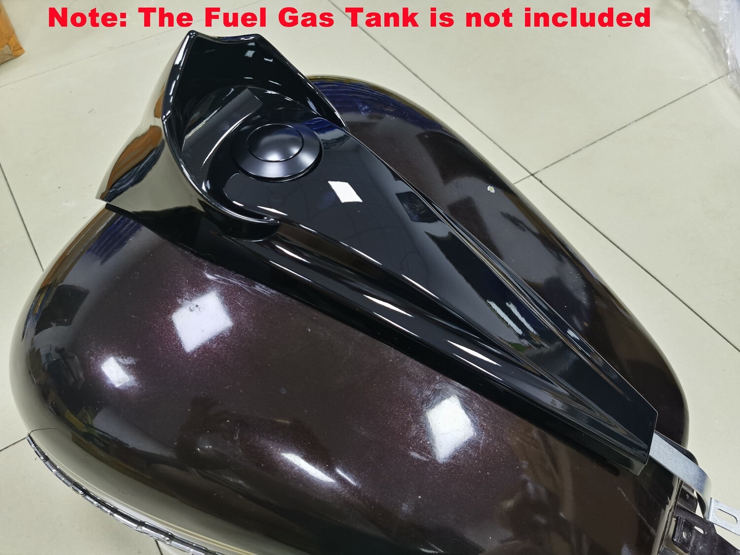 Dash Fuel Console Gas Tank Cap Cover Black For Harley Touring Street ...