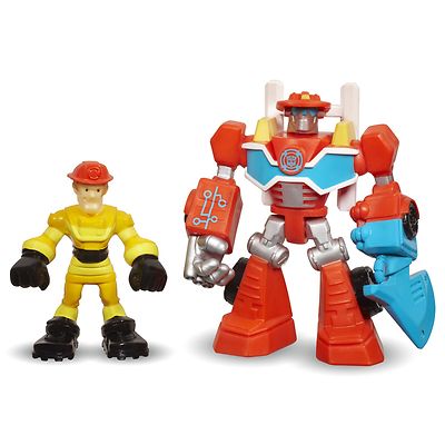 Playskool Heroes Transformers Rescue Bots HEATWAVE Fire-Bot & KADE ...