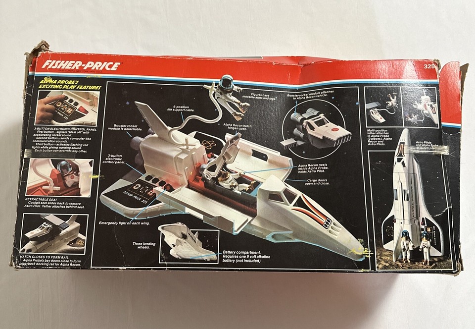 1980 Fisher Price Adventure People ALPHA PROBE Set #325 w/ box Tested ...