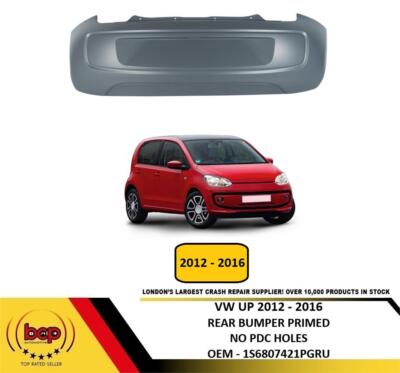 VW UP 2012 - 2016 REAR BUMPER PRIMED INSURANCE APPROVED CERTIFIED READY ...