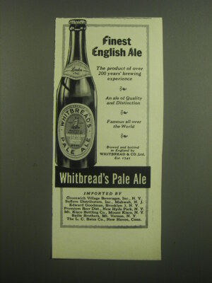 1948 Whitbread Pale Ale Advertisement - Finest English Ale | eBay