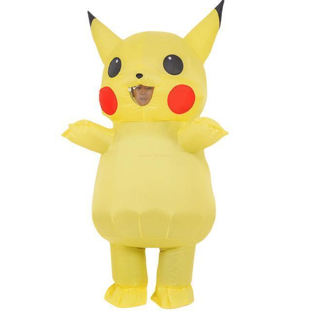 Inflatable Costume Pikachu Mascot Outfit for Halloween Cosplay Party ...