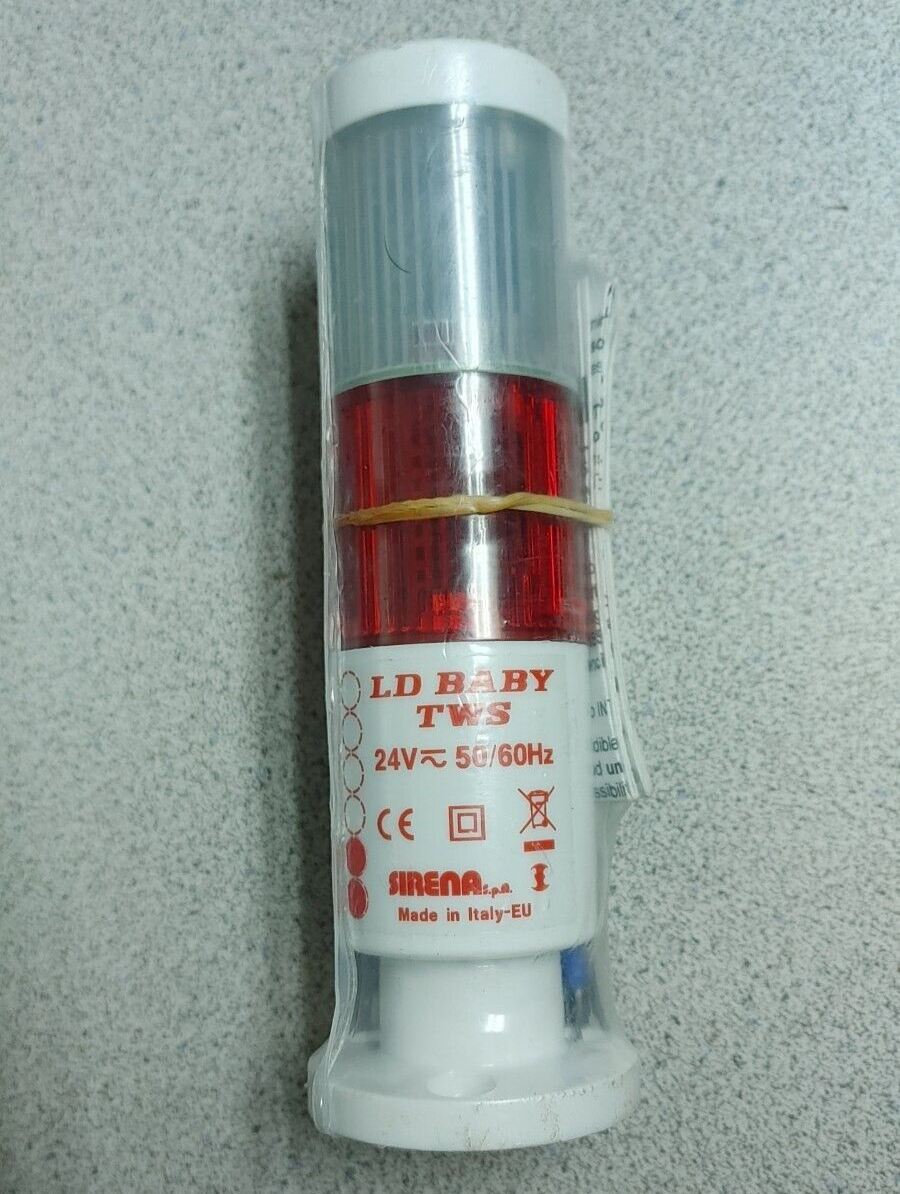 SIRENA LD BABY TWS RED/CLEAR STACK LIGHT 24VAC/DC NEW!! WOW!! | eBay