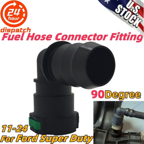 1-IN For 2011-24 Ford DEF Tank Connector 90 Deg Elbow 2 Button Quick ...