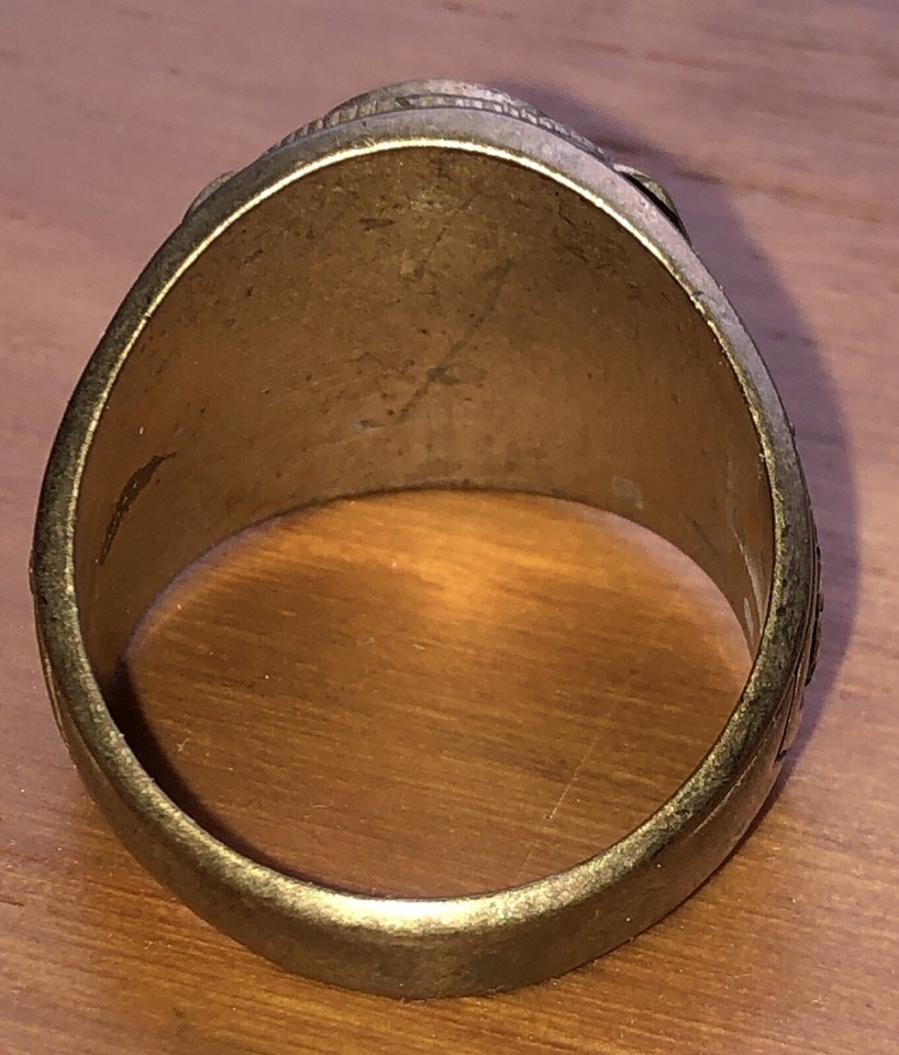 Vintage Brass Ring for US Marine, USMC Veteran, USMC Ring, Iwo Jima ...