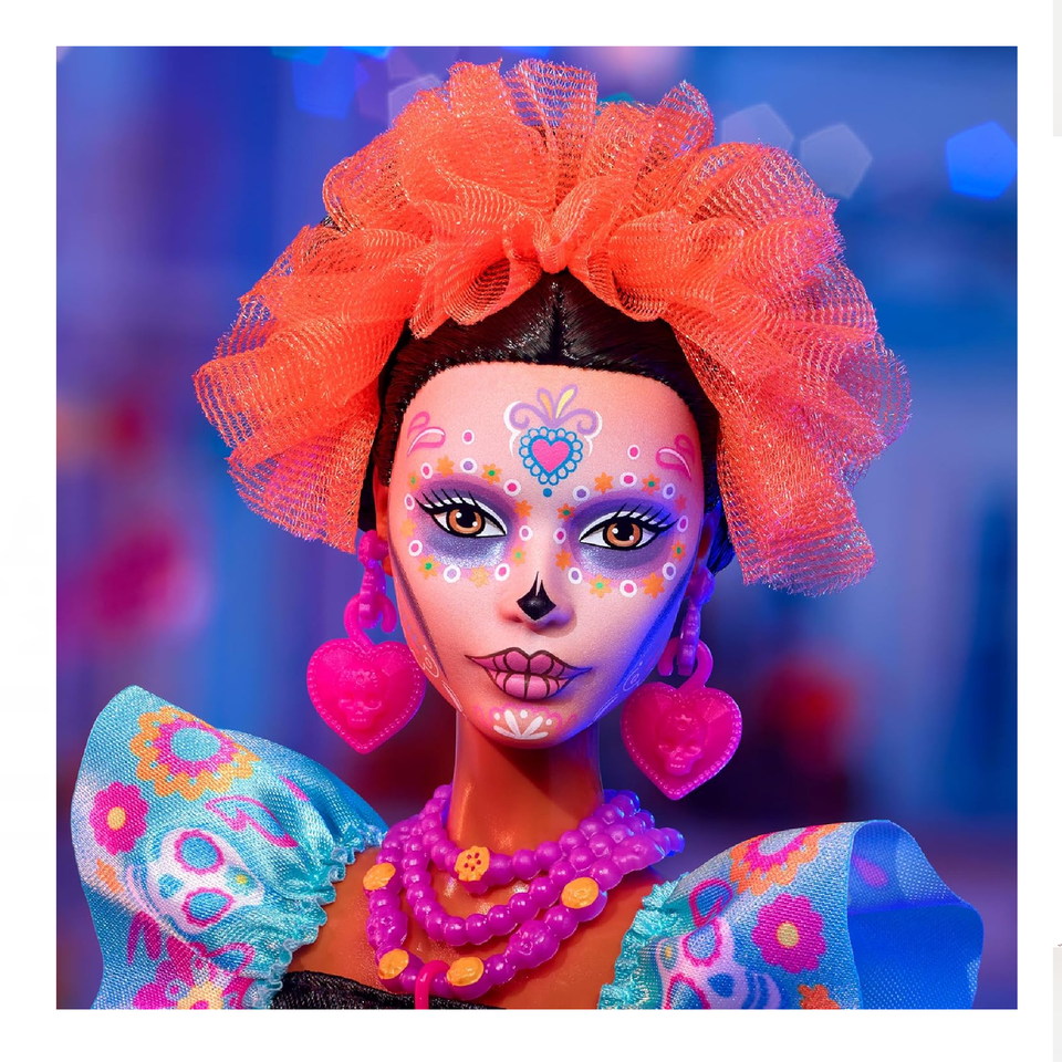 Barbie HRM72 Signature Doll, 2024 Dia De Muertos Collectible in Black ...