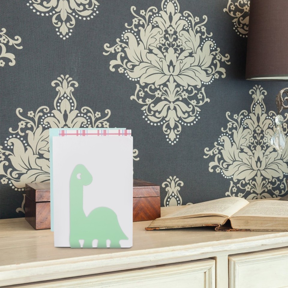 Book Ends for Shelves Dinosaur Bookshelf Binder Holder Desk Stand | eBay UK