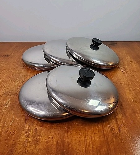 5 Pc Lot Vintage Revere Ware Pan Replacement Lids ONLY | eBay