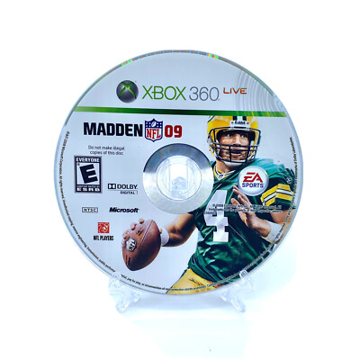 Madden NFL 09 (Microsoft Xbox 360, 2008) Disc Only Tested Works ...