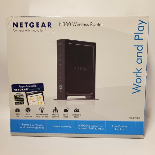 NETGEAR N300 Single Band Wi-Fi Router (WNR2000-100NAS) 30955554495 | eBay