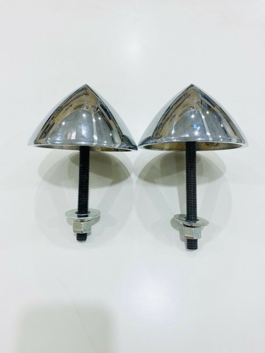 FRONT ACCESSORY BUMPER BULLETS CHROME , PAIR. FITS 1957 CHEVY | eBay
