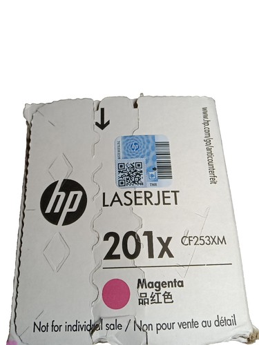 Genuine HP 201X High Yield LaserJet Toner Cartridge CF253 Magenta ...