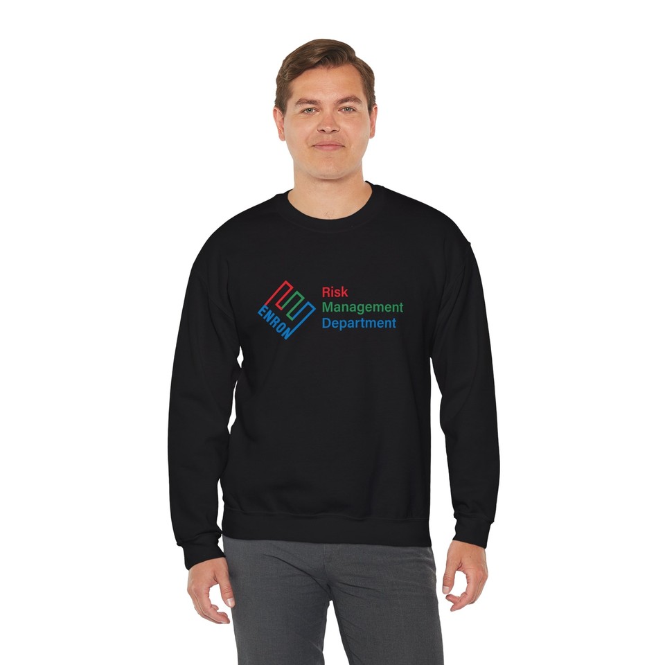 Enron Risk Management Department Crewneck Crewneck Sweatshirt, Enron ...