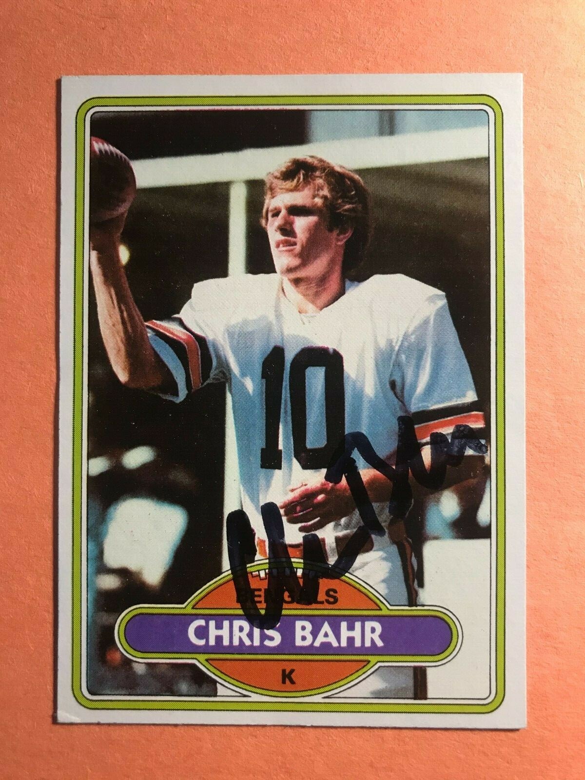 SIGNED CHRIS BAHR 1980 TOPPS FOOTBALL CARD AUTOGRAPH - BENGALS | eBay