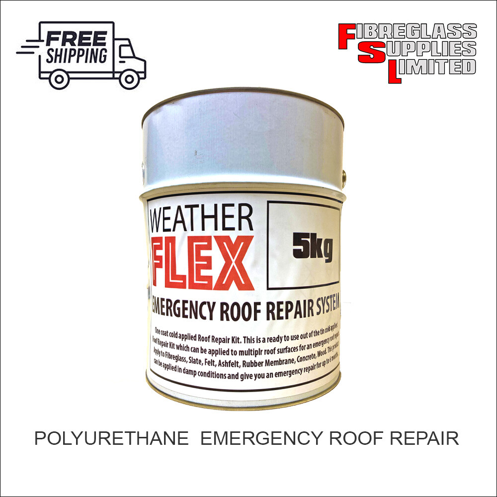 Emergency Roof Repair Coating + Sealant. Fibreglass, Felt, Metal ...