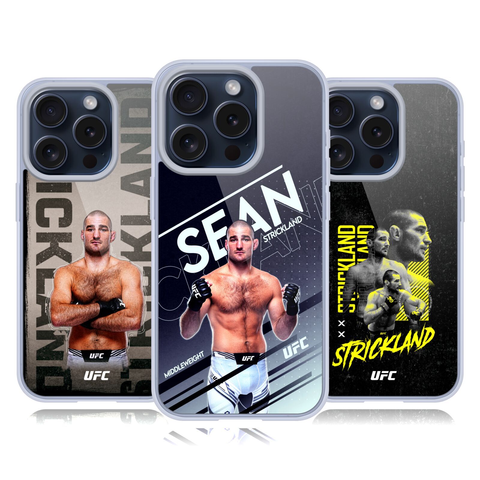 OFFICIAL UFC SEAN STRICKLAND GEL CASE COMPATIBLE W/ APPLE iPHONE PHONES ...