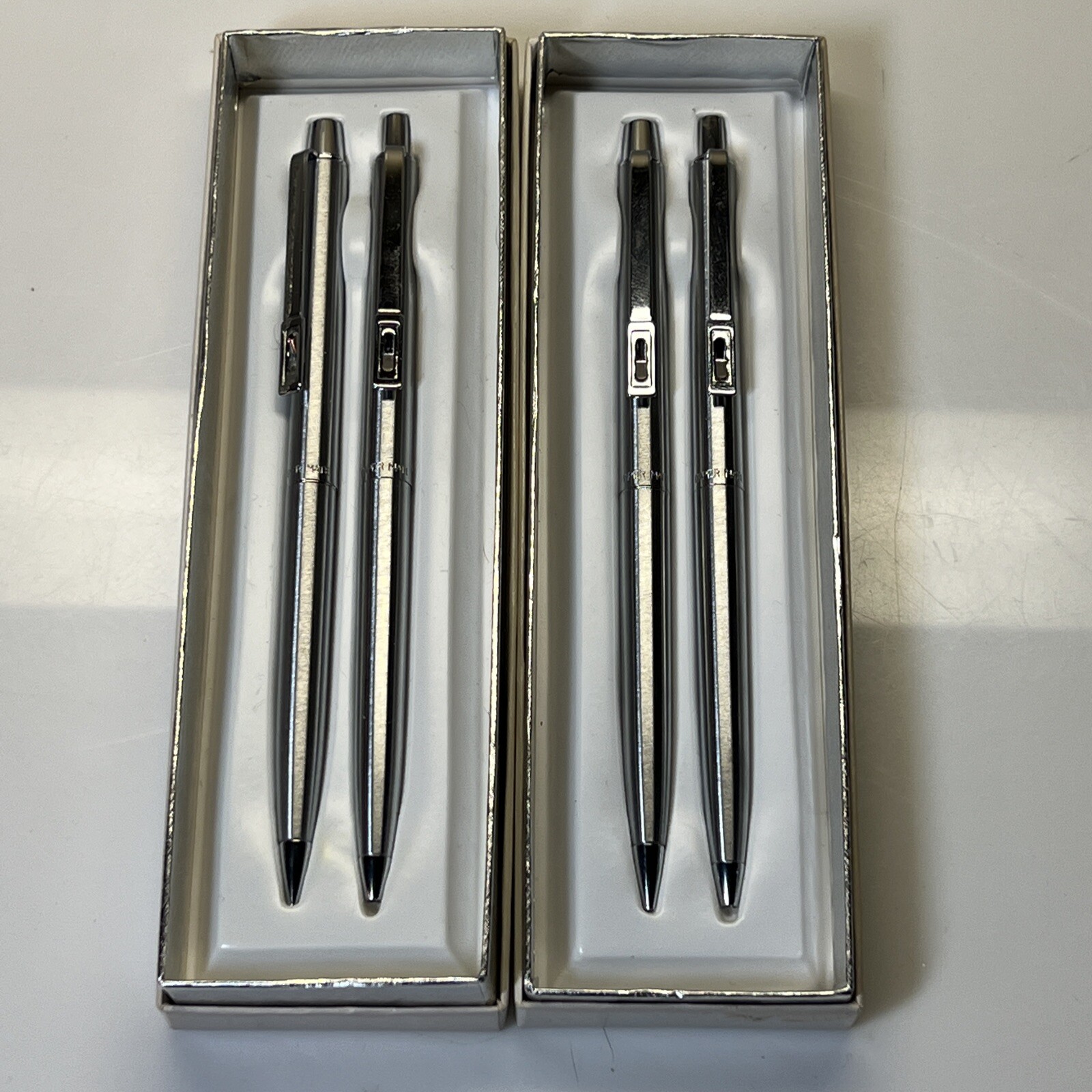 Papermate Stainless All Steel Pen Mechanical 0.9 Pencil New In Box Set ...